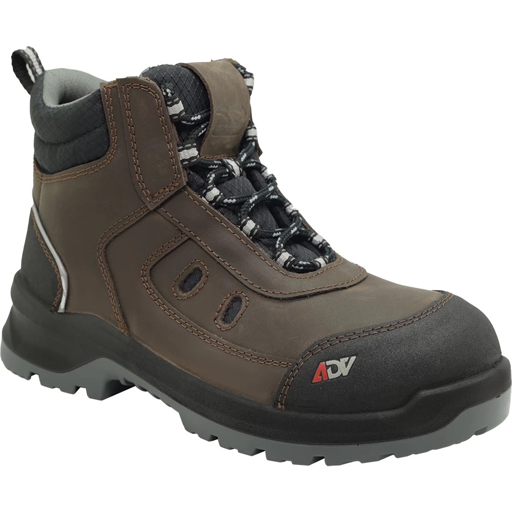 Cheetah Safety, ADV Tigris 6111, Mid-cut Safety Shoes, Lace-Up/Side Zip ...